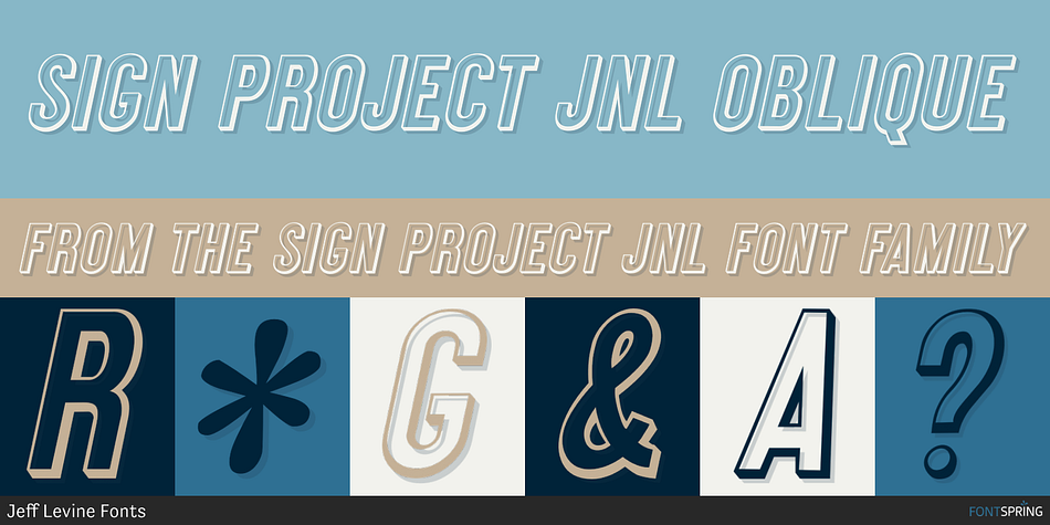 Sign Project JNL Font
