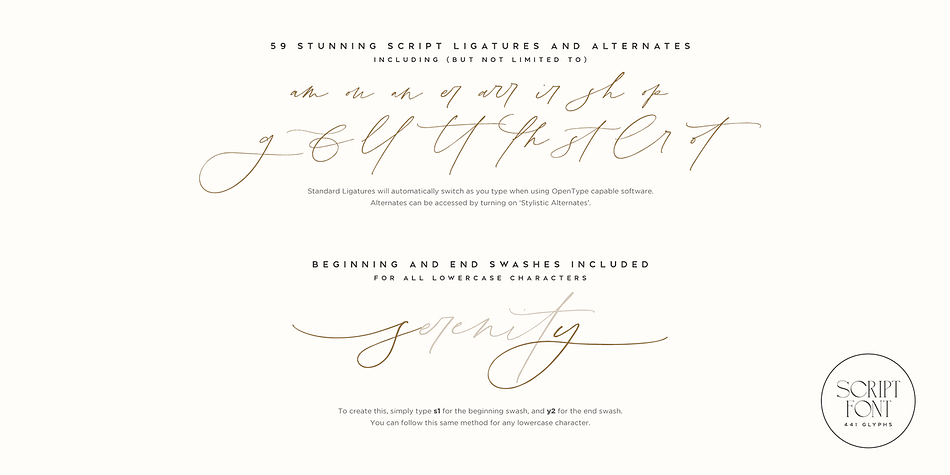 Simple Serenity Font