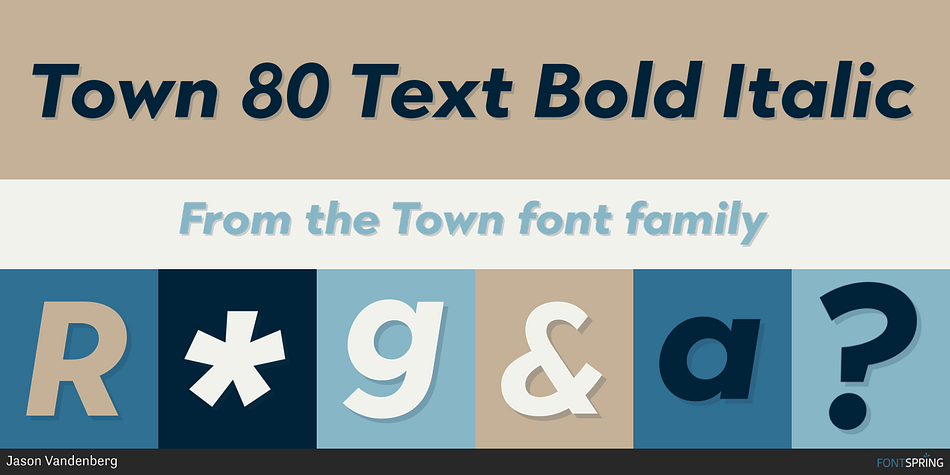 Town 80 Text Font