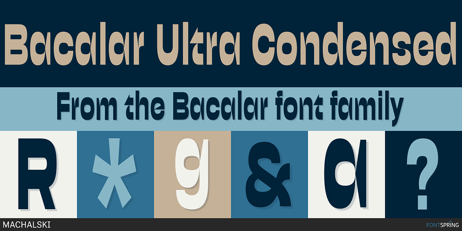 Bacalar Ultra Condensed Font