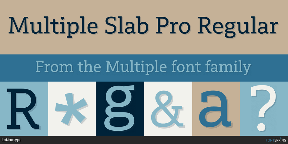 Multiple Slab Pro Regular Font