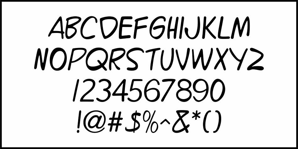 Handwritten Note JNL Font