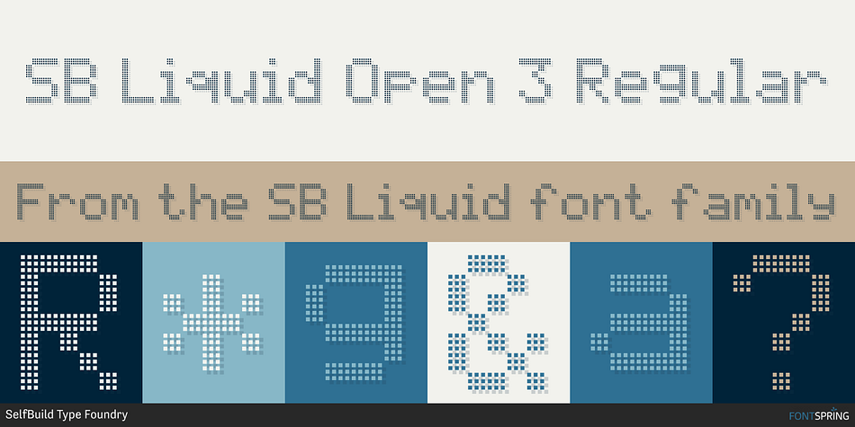 SB Liquid Open 3 Regular Font