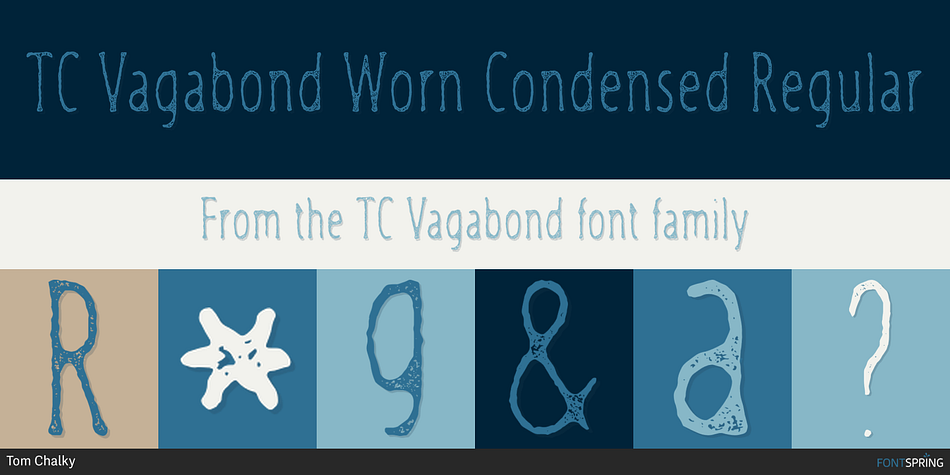 TC Vagabond Worn Condensed Regular Font