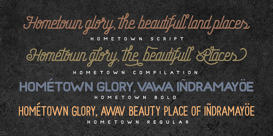 Hometown Font