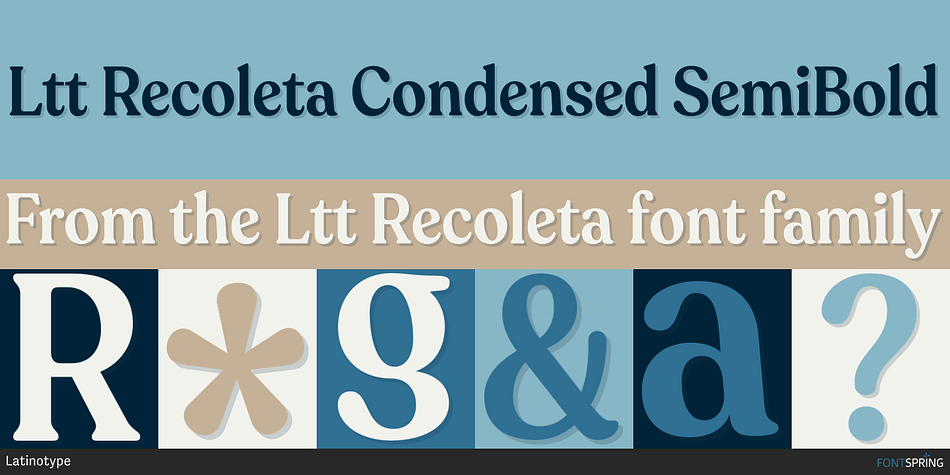 Ltt Recoleta Condensed SemiBold Font