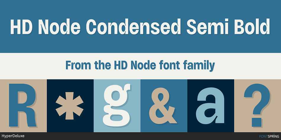 HD Node Condensed Semi Bold Font