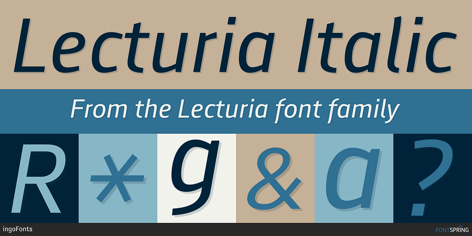 Lecturia Italic Font