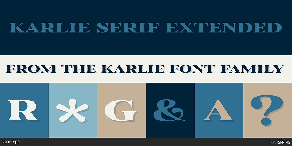 Karlie Serif Extended Font