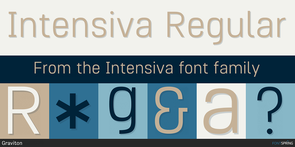 Intensiva Regular Font
