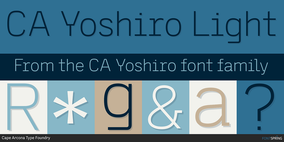 CA Yoshiro Light Font