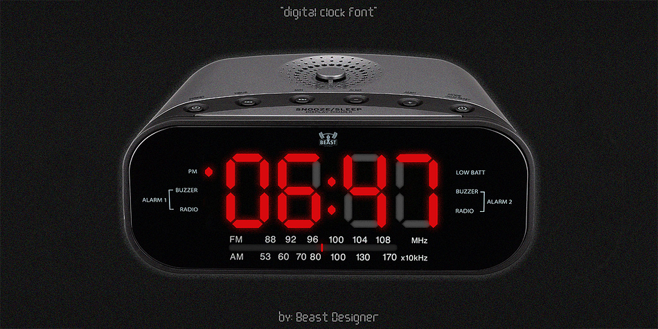 Digital Clock Font