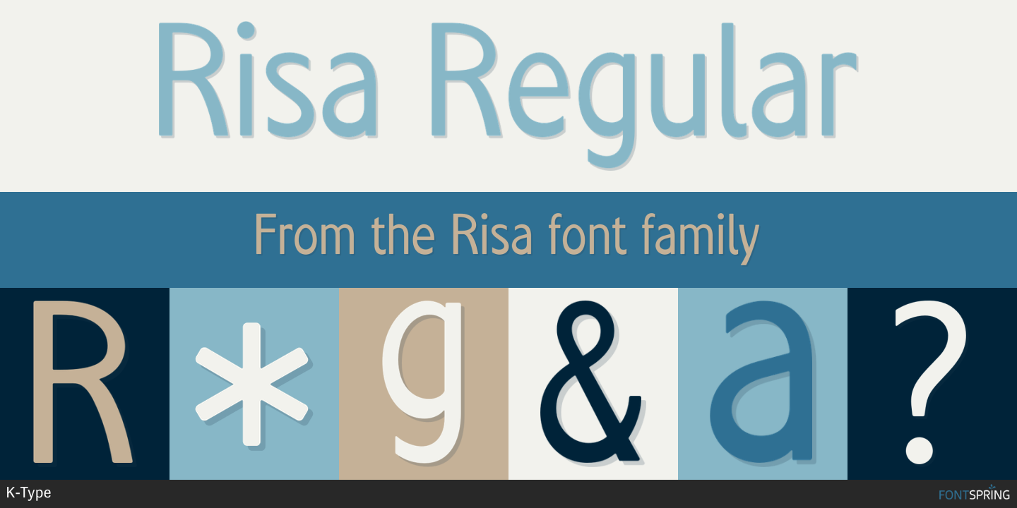 Risa Regular And Italic Font