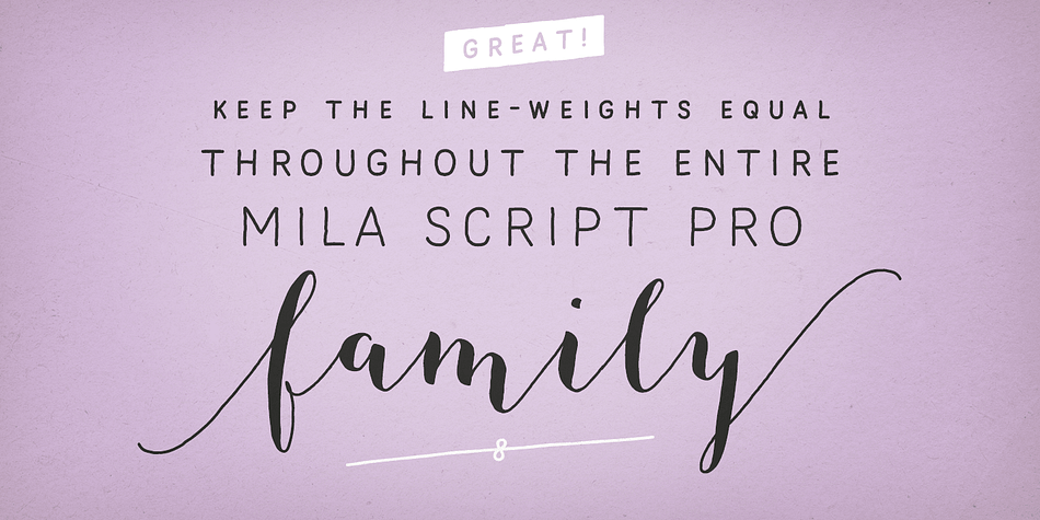Mila Script Pro Font