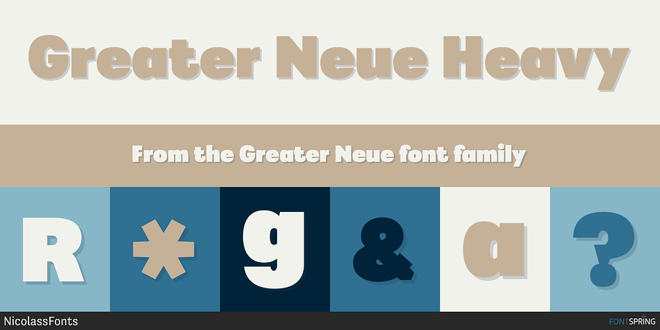 Greater Neue Heavy Font