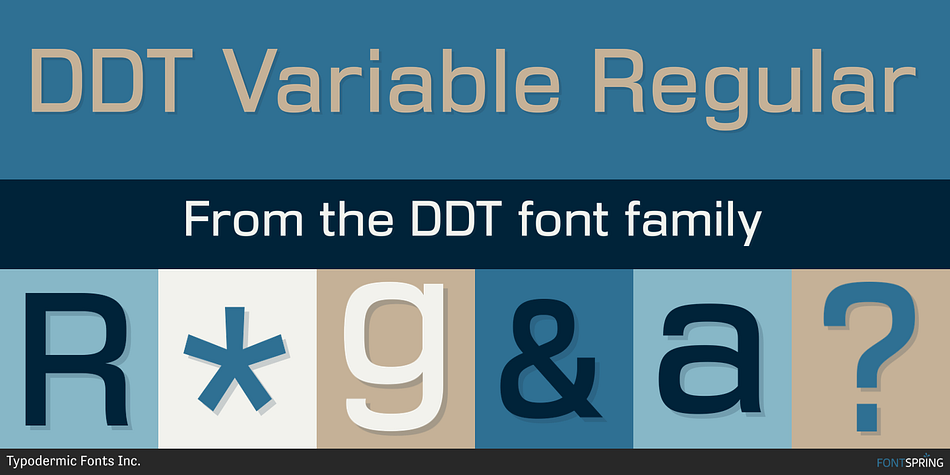 DDT Variable Regular Font