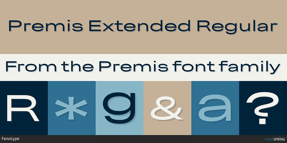 Premis Extended Regular Font