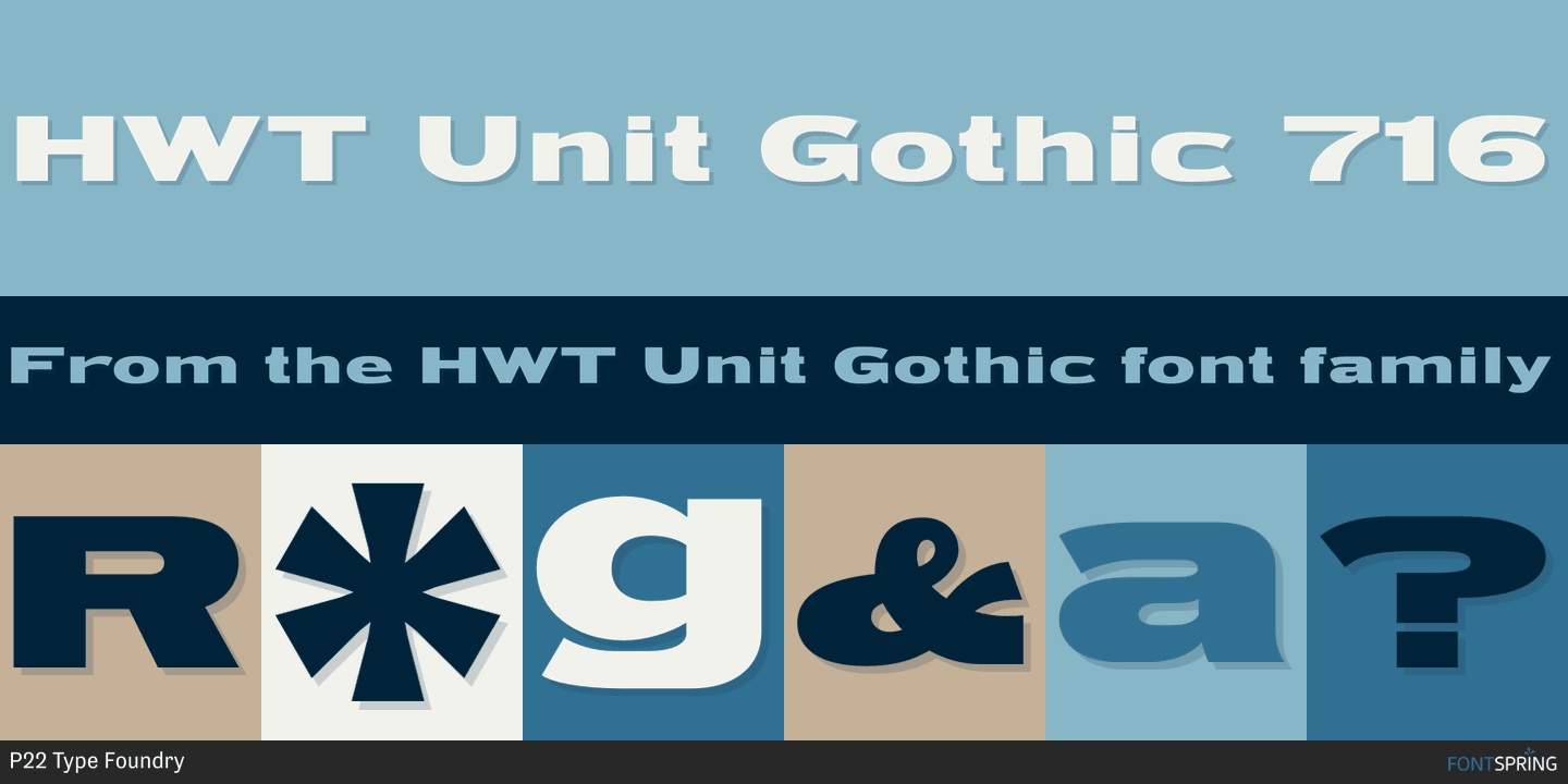 Fonts similar to HWT Unit Gothic