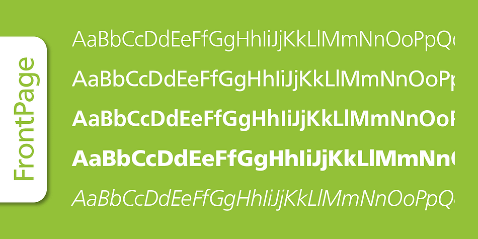 Frontpage Pro Font | Fontspring