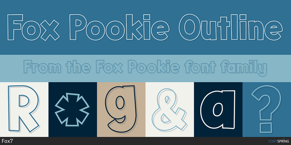 Fox Pookie Outline Font