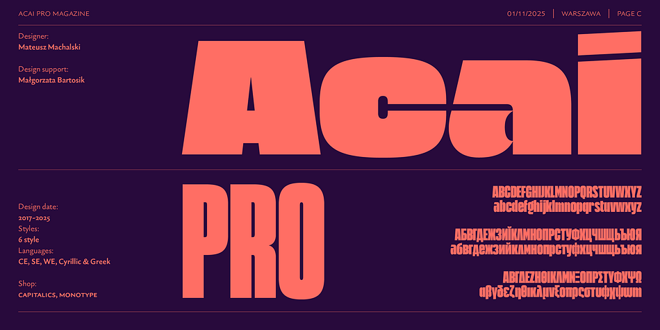 Acai PRO Font