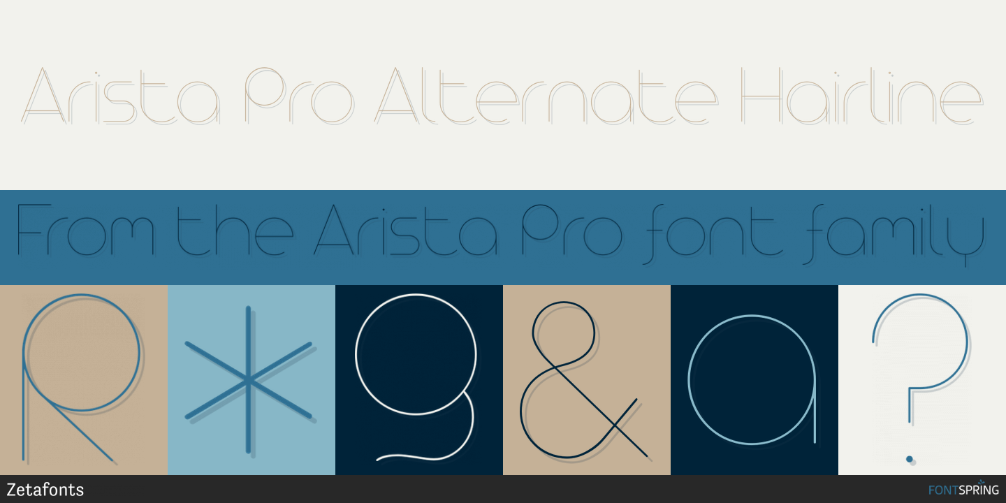 Arista Pro Alternate Font