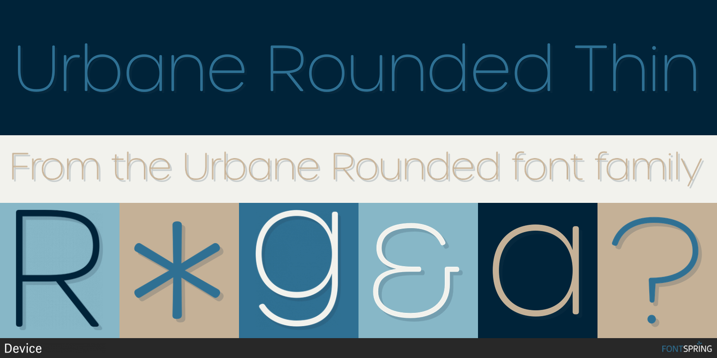 Fonts similar to Urbane Rounded