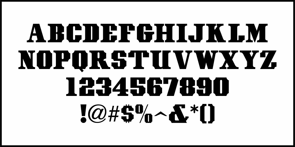 Modern West JNL Font