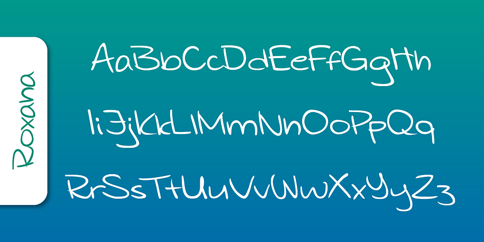 Roxana Handwriting Font