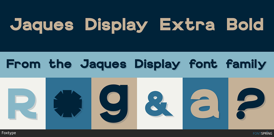 Jaques Display Extra Bold Font