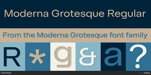 Fonts similar to Moderna Grotesque