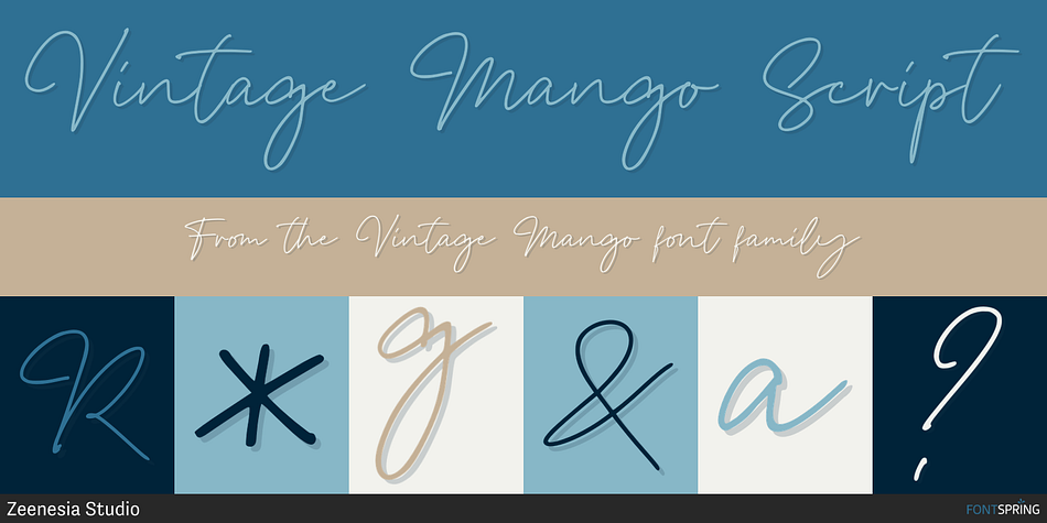 Vintage Mango Script Font