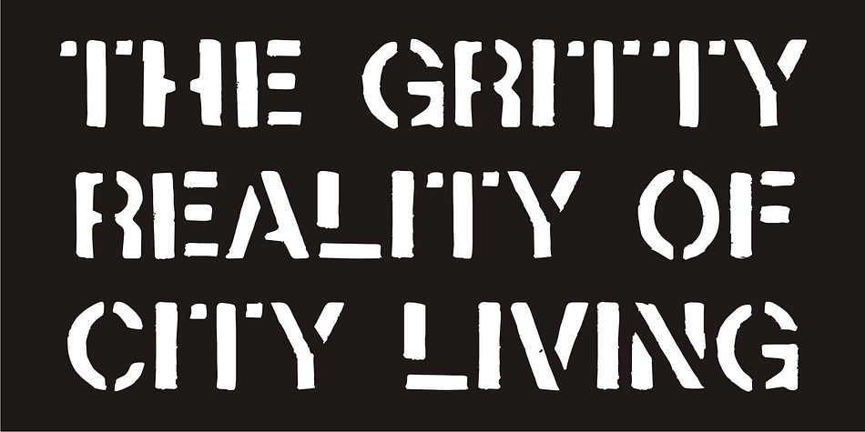 Crude Stencil JNL Font