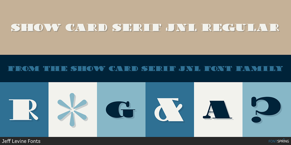 Show Card Serif JNL Regular Font