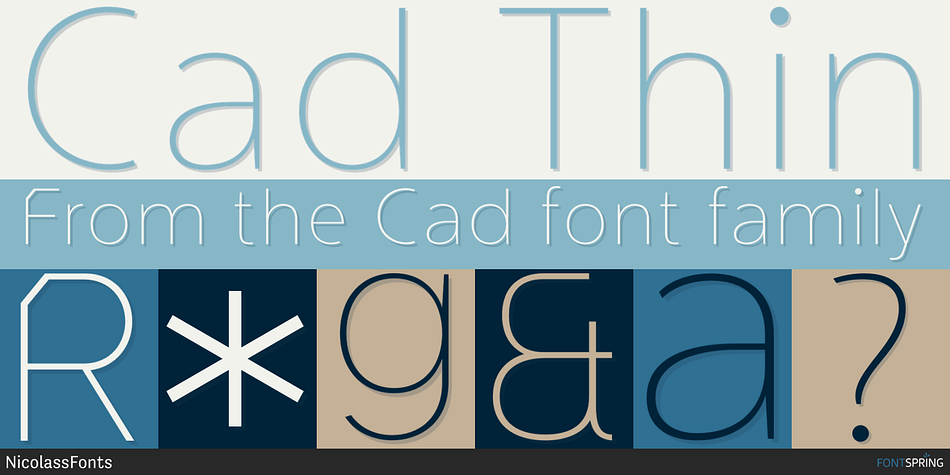 Cad Thin Font
