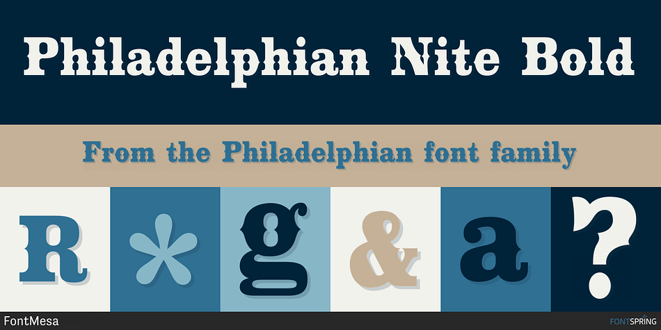 Philadelphian Nite Bold Font