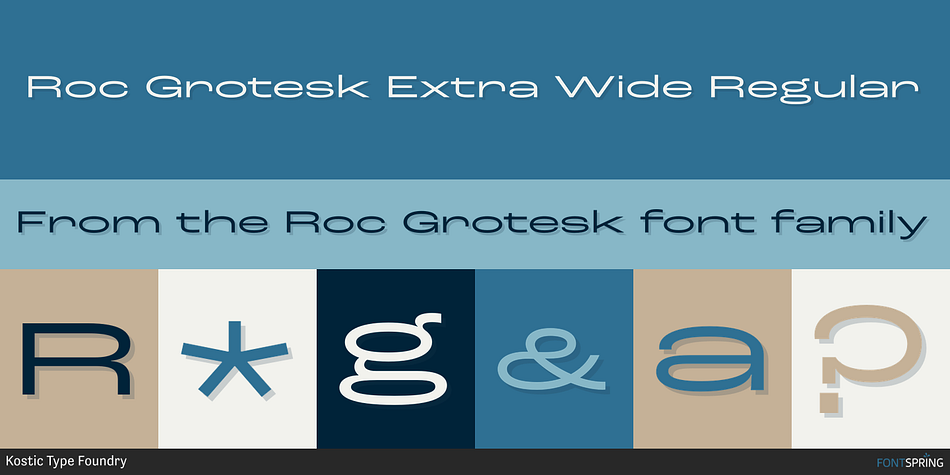 Roc Grotesk Extra Wide Font