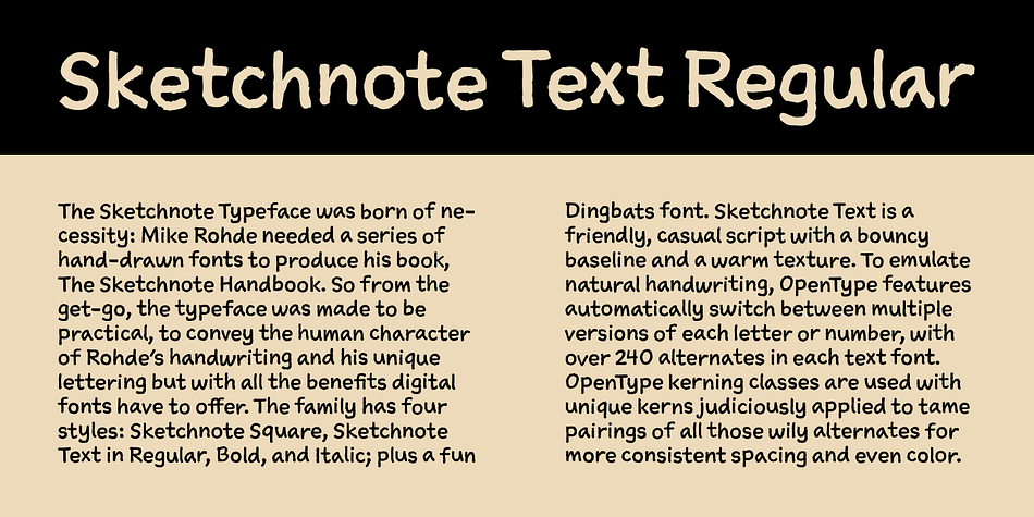 Sketchnote Font