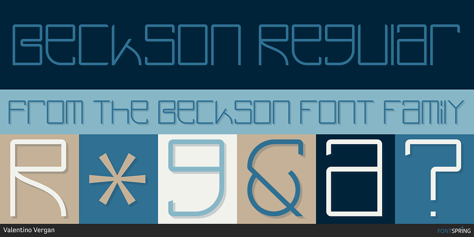Beckson Regular Font