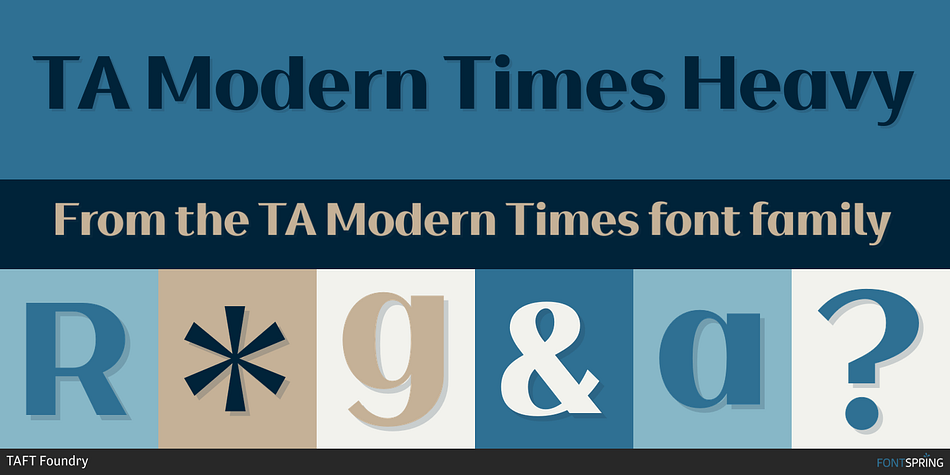 TA Modern Times Heavy Font