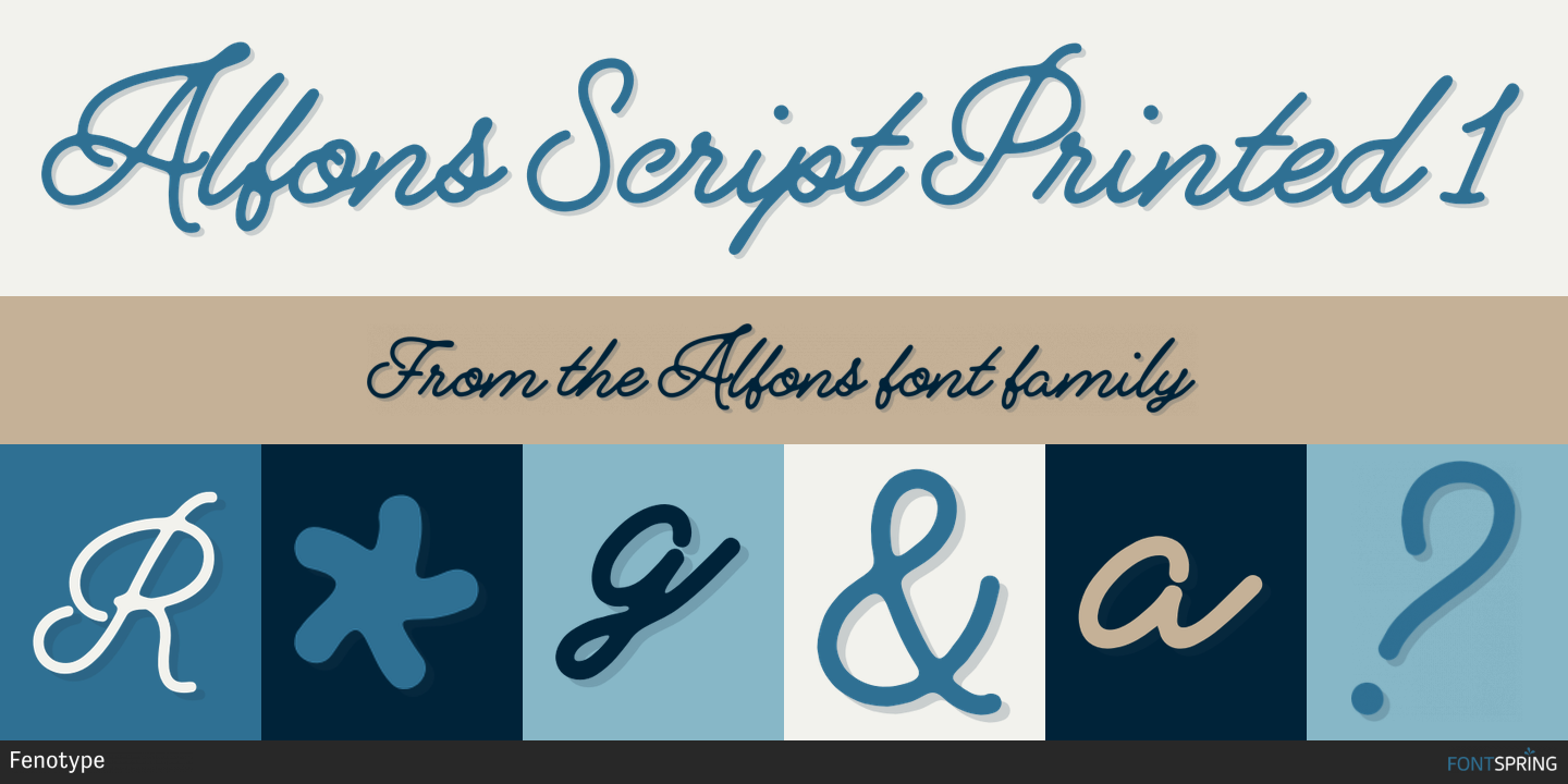 Fonts similar to Alfons