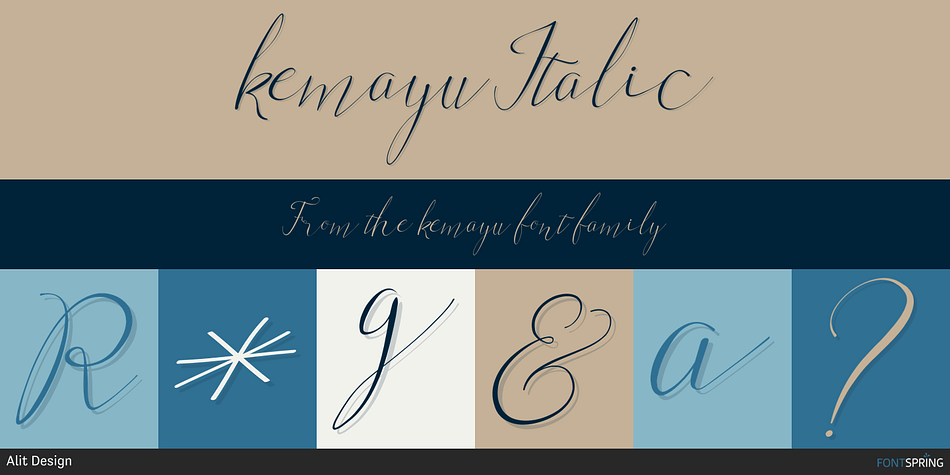 kemayu Italic Font