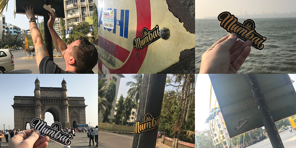 The Mumbai Sticker Font