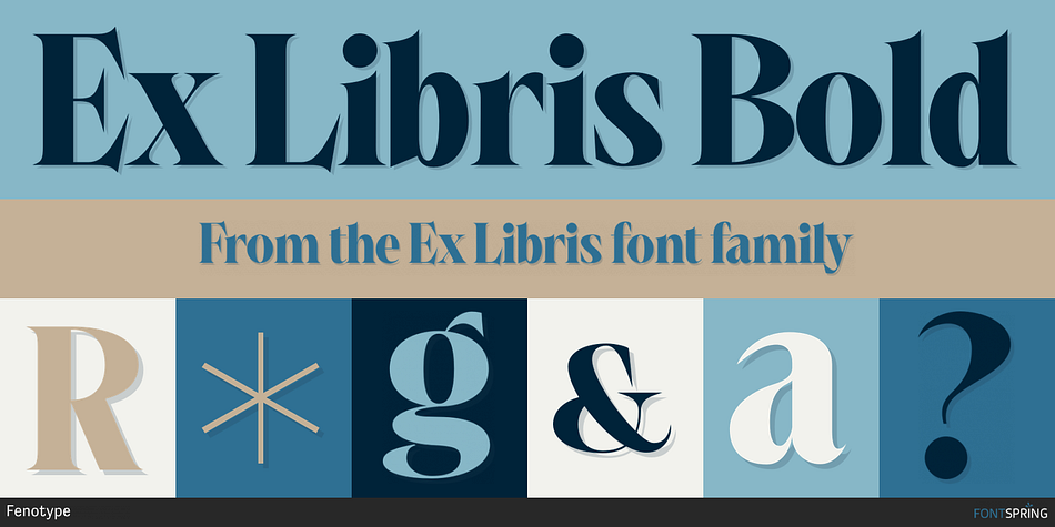 Ex Libris Bold Font