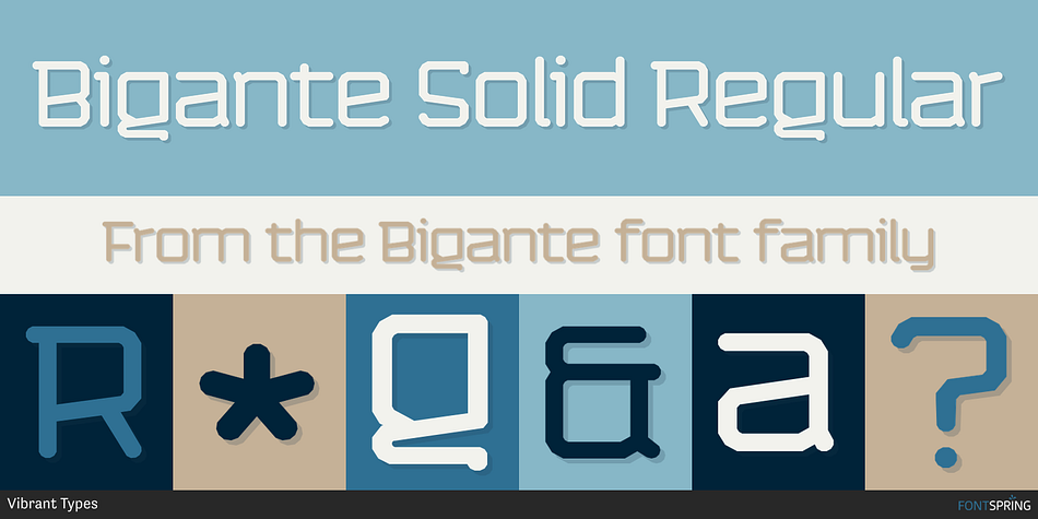 Bigante Solid Regular Font