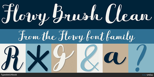 Fonts similar to Flowy