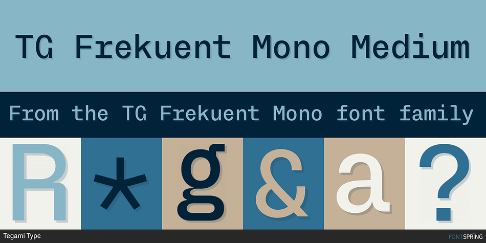 TG Frekuent Mono Medium Font