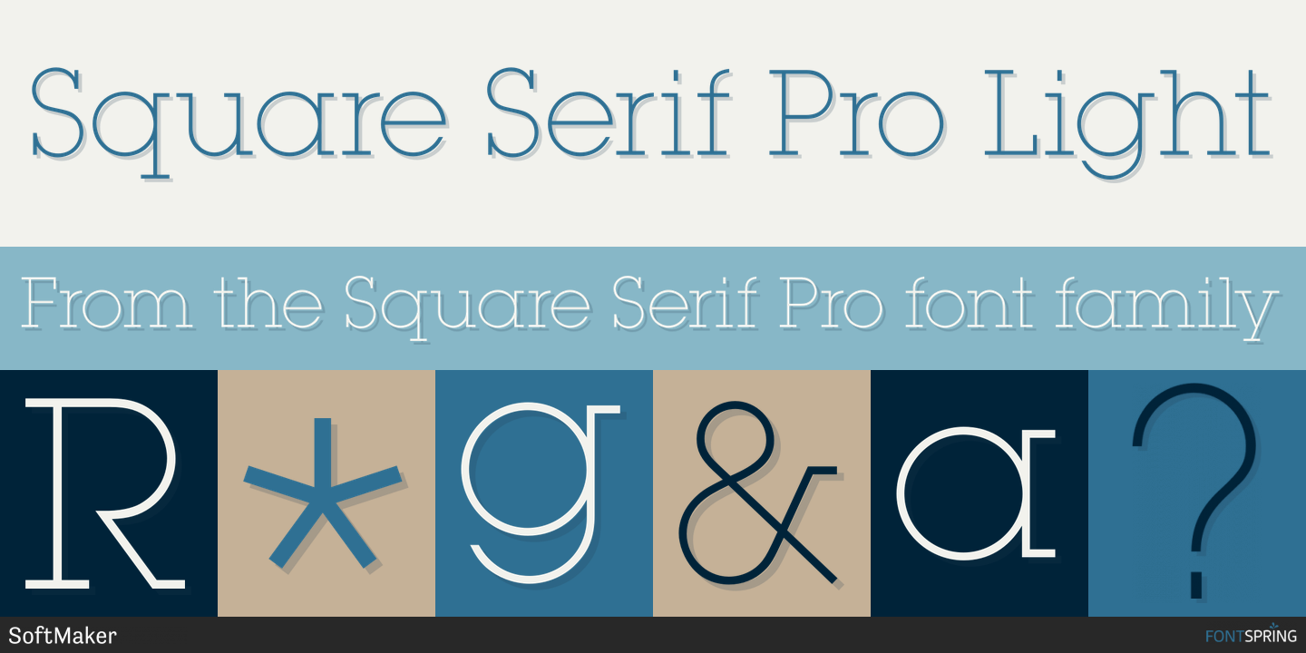 Fonts similar to Square Serif Pro