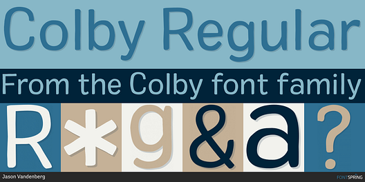Fonts similar to Colby