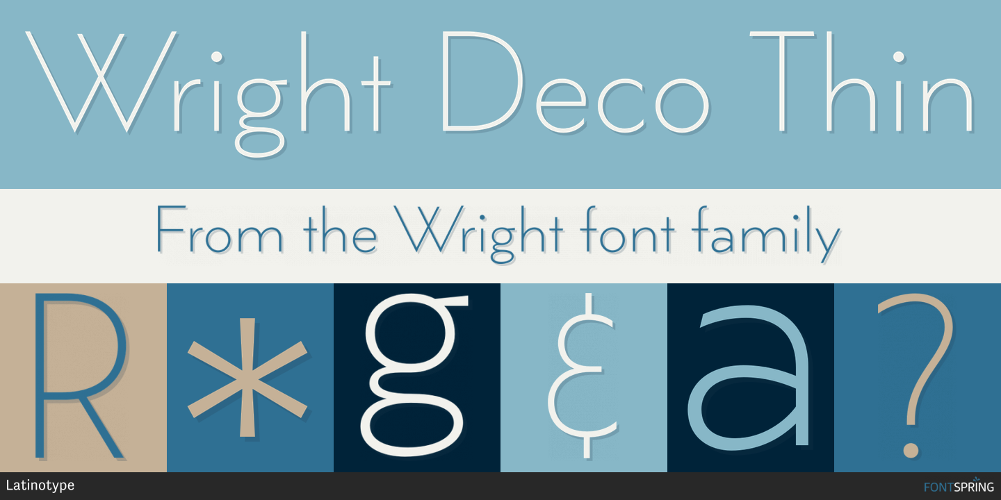 Wright Deco Font